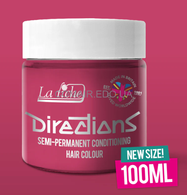 Фарба для волосся прямої дії DIRECTIONS FLAMINGO PINK, 100 мл